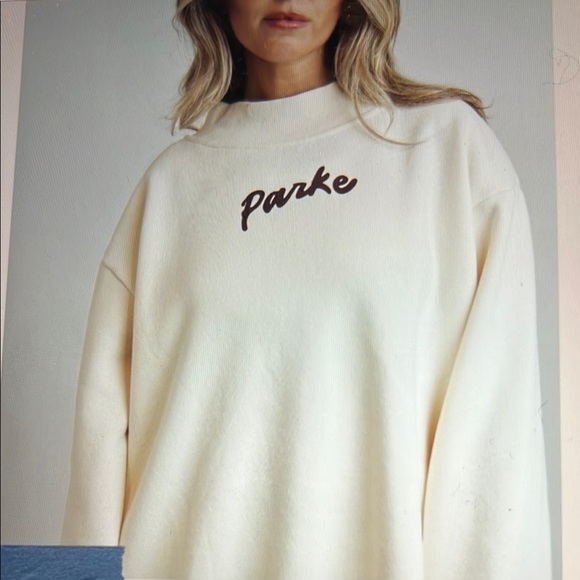 Parke | Tops | Nwot Parke Resort Mockneck Sweatshirt | Poshmark